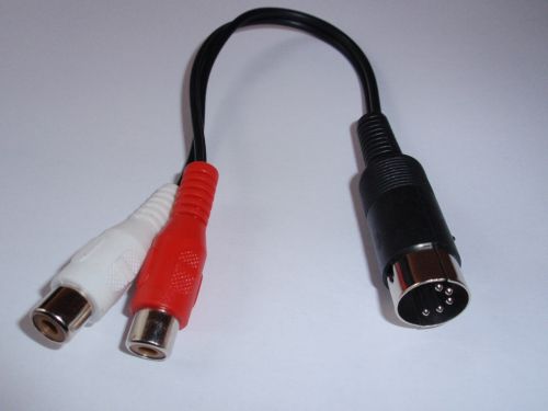Audio Adapter für Röhrenradios 2x Chinchkupplung auf Din Stecker 5 ...